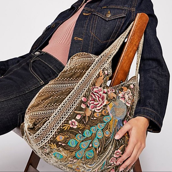 Johnny Was | Bags | Johnny Was Silk Velvet Boho Chic Hobo Tote | Poshmark